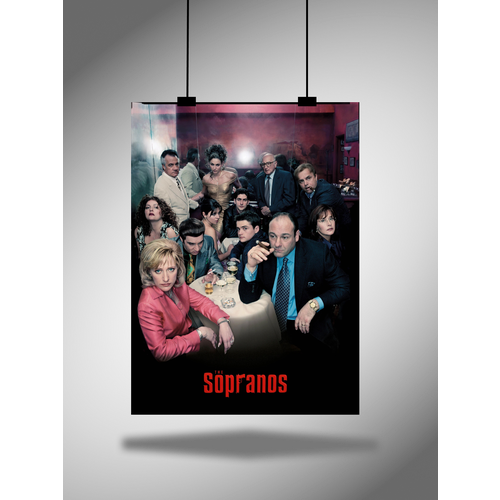 Постер плакат интерьерный на стену сериал Сопрано А3