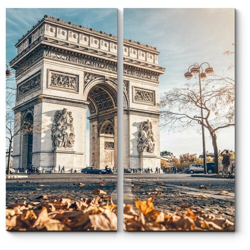 Модульная картина Осеннее очарование Парижем100x100