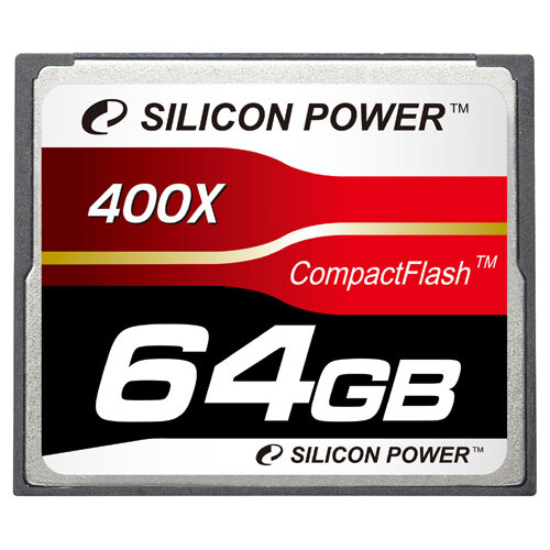 Карта памяти Silicon Power Compact Flash 64 ГБ, серебристый