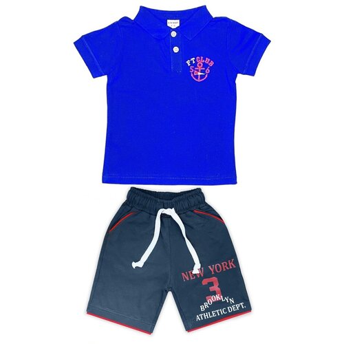 Комплект одежды Bobonchik kids, размер 92, синий