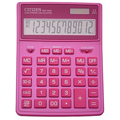Citizen Калькулятор настольный Полноразмерный, розовый
