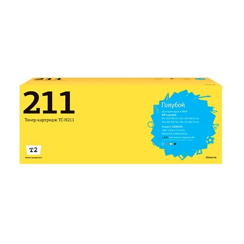 Картридж T2 TC-H211, 1800 стр, голубой