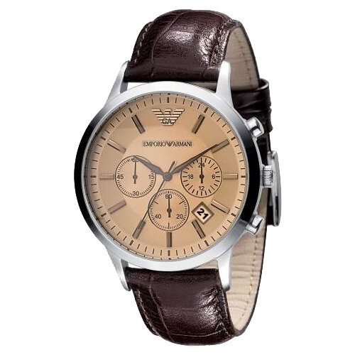 Наручные часы EMPORIO ARMANI Renato, коричневый, черный