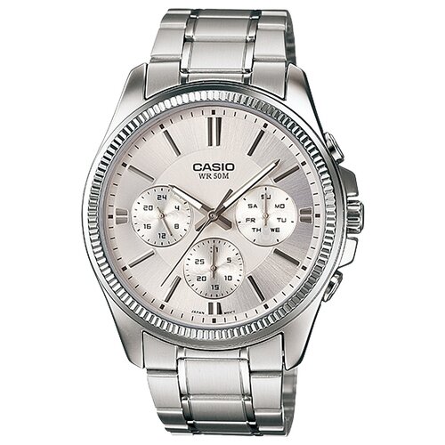 Наручные часы CASIO Collection MTP-1375D-7A, серебряный, белый