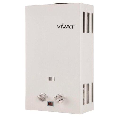 Проточный газовый водонагреватель Vivat JSQ 20-10 LPG (пропан), белый