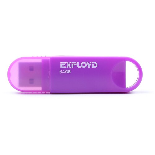 Флешка EXPLOYD 570 64 ГБ, 1 шт., purple