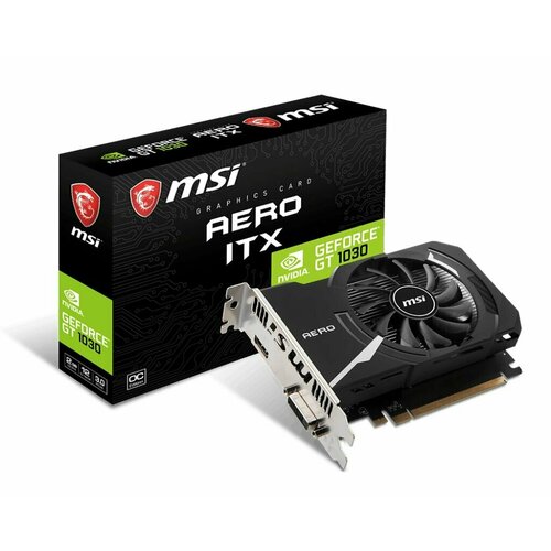 Видеокарта MSI GeForce GT 1030 Aero ITX OC 2GD4 2Gb