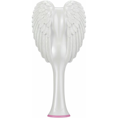 Массажная расческа детанглер для волос Tangle Angel Angel 2.0 Gloss White Pink