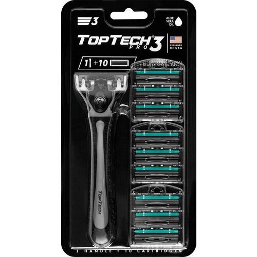 Бритва TOPTECH Pro 3 + 10 сменных кассет