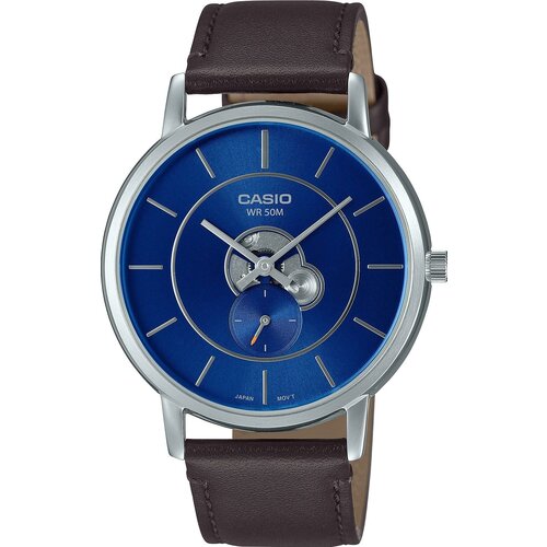 Наручные часы CASIO MTP-B130L-2A, серебряный, синий