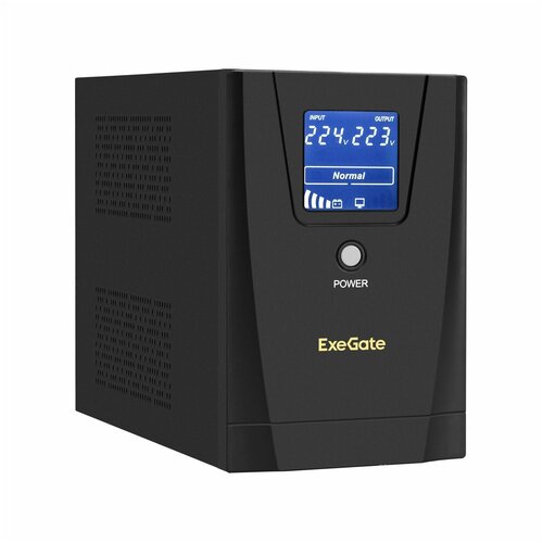 EXEGATE ИБП EX292795RUS ИБП SpecialPro Smart LLB-1200. LCD. AVR.2SH.3C13 <1200VA 750W, LCD, AVR, 2 Schuko+3 C13, съемн. кабель, металлический корпус,