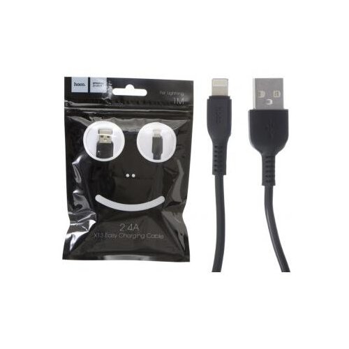 Кабель Hoco X13 Easy Charging Cable Lightning 1m 2.4A Черный