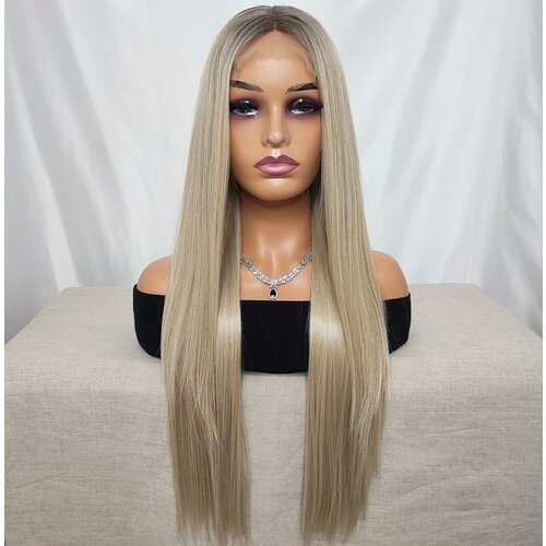 WigDream / Женский парик блонд длинный / на сеточке, имитация натуральных волос