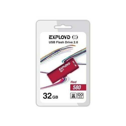 Usb-флешка EXPLOYD 32GB-580 красная