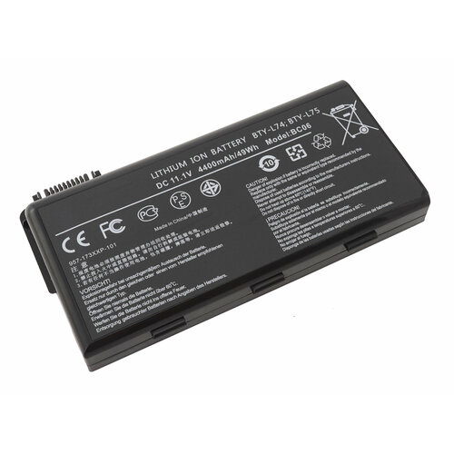 Аккумуляторная батарея для ноутбука MSI MSI GT663 (4400mAh)