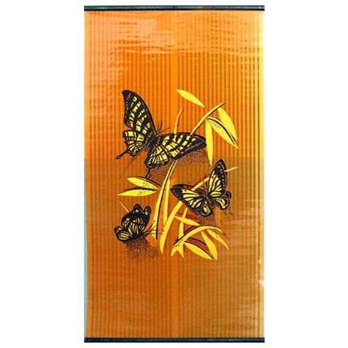 Инфракрасный обогреватель Бархатный Cезон Бабочки желтые на оранжевом, 0.45 кВт, 9 м², желтый/оранжевый