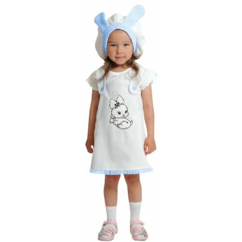Карнавальные костюмы для детей "Зайка бело-голубая", размер 26