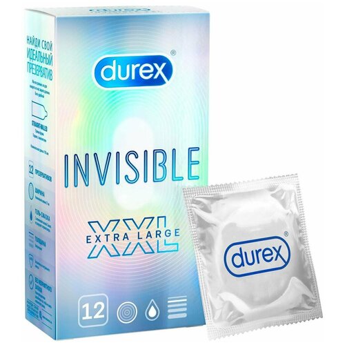 Durex / Презервативы Invisible XXL 12шт 2 уп