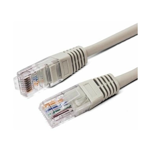 Патч-корд U/UTP 6 кат. 0.5м Filum FL-U6-0.5M, кабель для интернета, 26AWG(7x0.16 мм), омедненный алюминий (CCA), PVC, серый