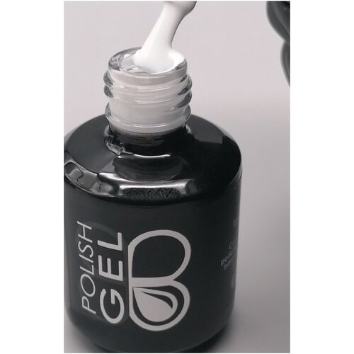 Гель-лаковое цветное покрытие Polish gel WHITE 15 ml