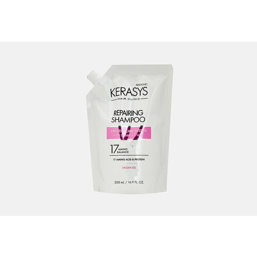 Шампунь для волос, сменный блок Kerasys Shampoo Repairing / объём 500 мл