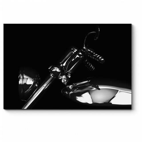 Модульная картина Силуэт мотоцикла 50x33