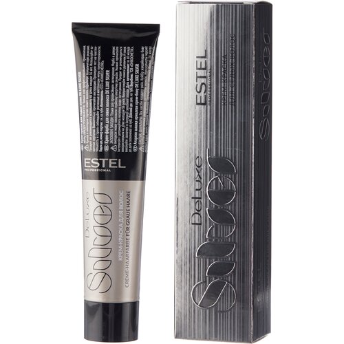ESTEL De Luxe Silver крем-краска для седых волос, 4/76 шатен коричнево-фиолетовый, 60 мл