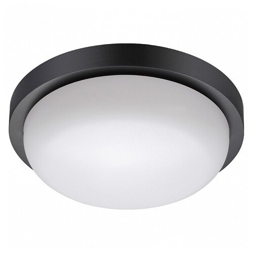 Уличный светильник Novotech Opal 358017 светодиодный, 18 Вт, цвет арматуры: черный, цвет плафона белый