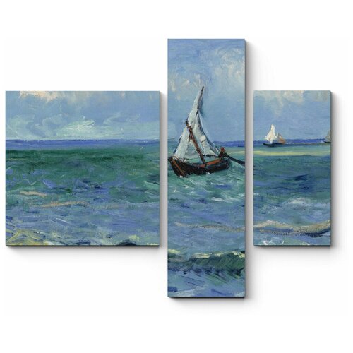 Модульная картина Морской пейзаж в Сен-Мари, Винсент Ван Гог 120x99