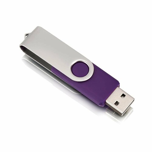 USB флешка, USB flash-накопитель, Флешка Twist, 64 Гб, фиолетовый, арт. F01 USB 2.0 30шт