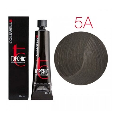 Goldwell Topchic стойкая крем-краска для волос, 5A светло-пепельно коричневый, 60 мл