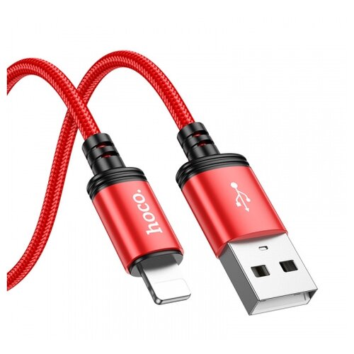 Кабель Hoco X89 USB - Lightning, 1 м, красный