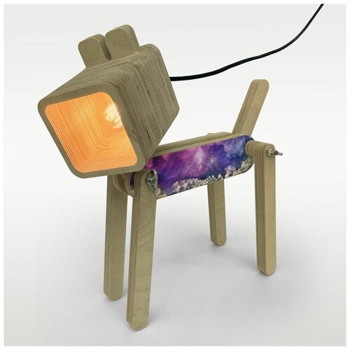 Настольная лампа светильник "Собака" модель треугольник - 27