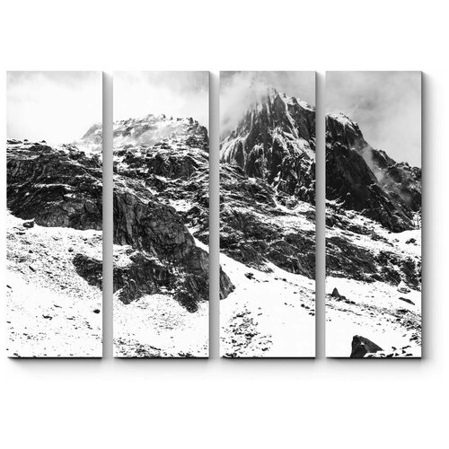 Модульная картина Неприступные горы 170x128