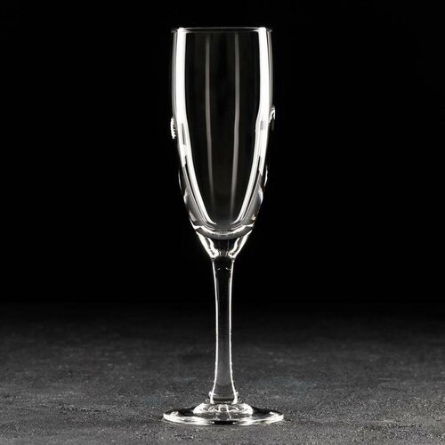 Бокал стеклянный для шампанского «Эдем», 170 мл, 24 штуки