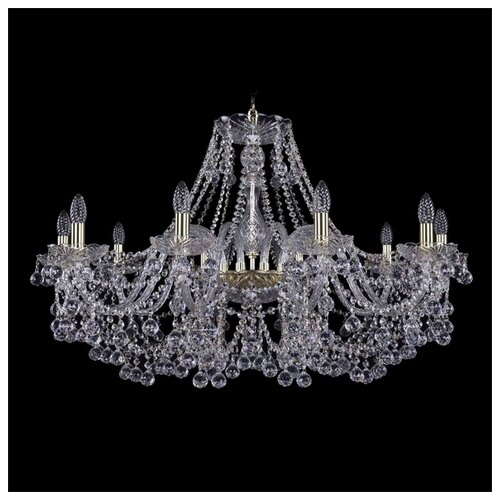 Люстра Bohemia Ivele Crystal 1409 1409/10/360/G, E14, 400 Вт, кол-во ламп: 10 шт., цвет: бесцветный