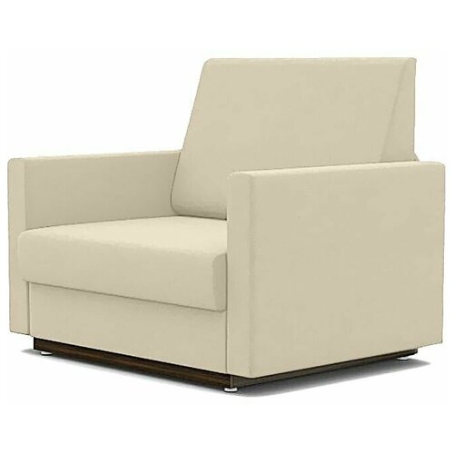 Кресло-кровать Стандарт + фокус- мебельная фабрика 104х80х87 см бежевый велюр