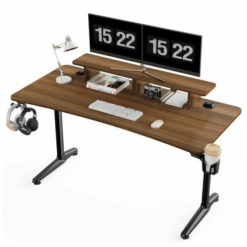 Компьютерный стол Eureka Ergonomic GIP 60 Desk Walnut, 60"