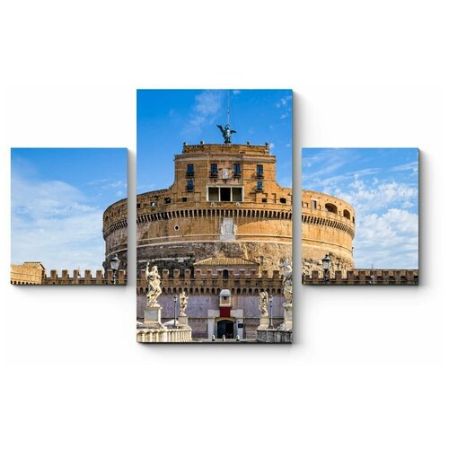 Модульная картина Дорога к Замку Святого Ангела, Рим 150x98