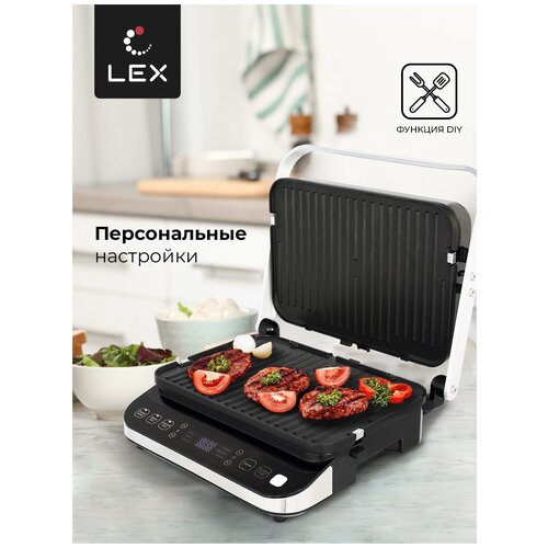 Гриль электрический со съемными пластинами LEX LXGR 5005