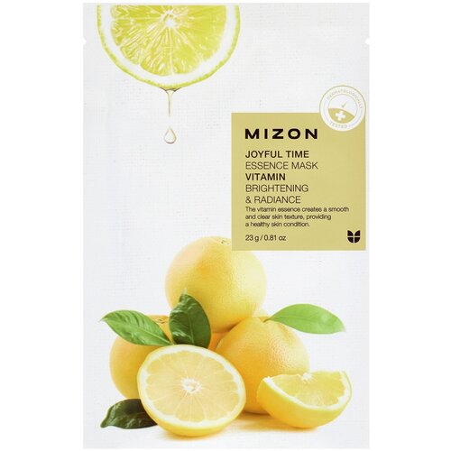 Тканевая маска для лица с витамином С MIZON Joyful Time Essence Mask Vitamin C, 23 г (комплект из 12 шт)