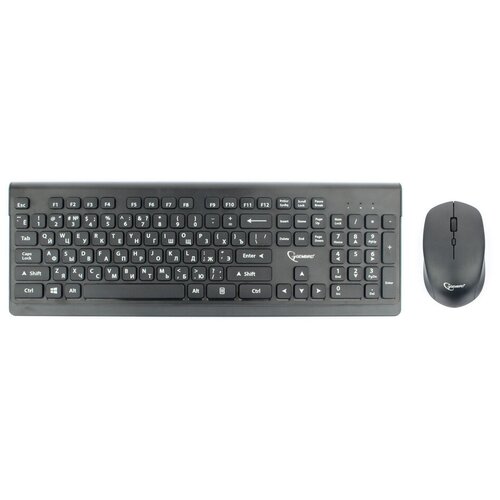 Комплект клавиатура + мышь Gembird KBS-7200 Black USB, черный, английская/русская