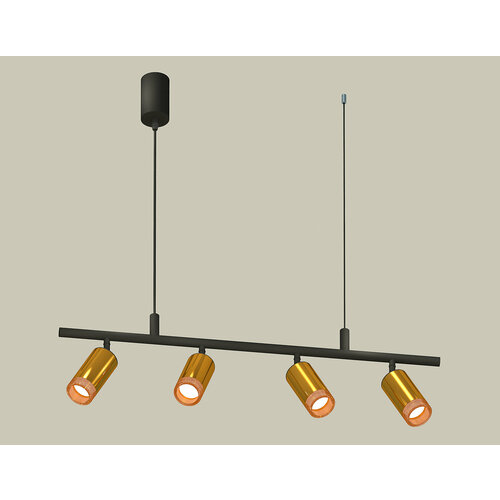 Светильник подвесной Ambrella Traditional DIY XB9002350, GU5.3, кол-во ламп:4шт, Черный