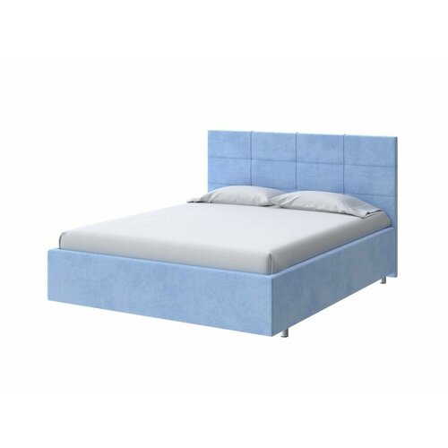 PROxSON Кровать Neo (Ткань: Велюр Teddy Небесно-голубой) 160x190