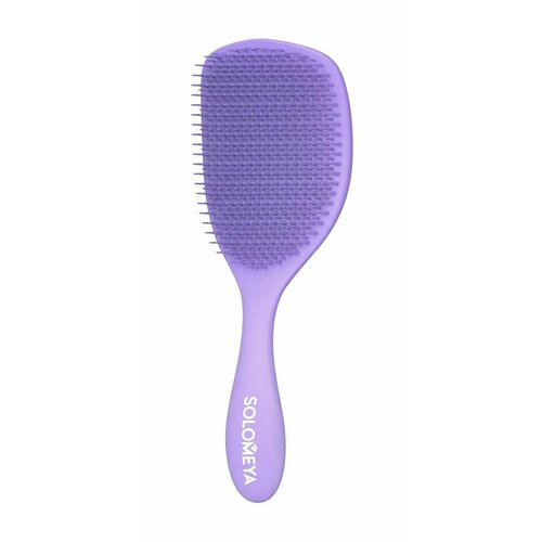 Расческа для сухих и влажных волос с ароматом лаванды Solomeya Wet Detangler Brush Cushion Lavender