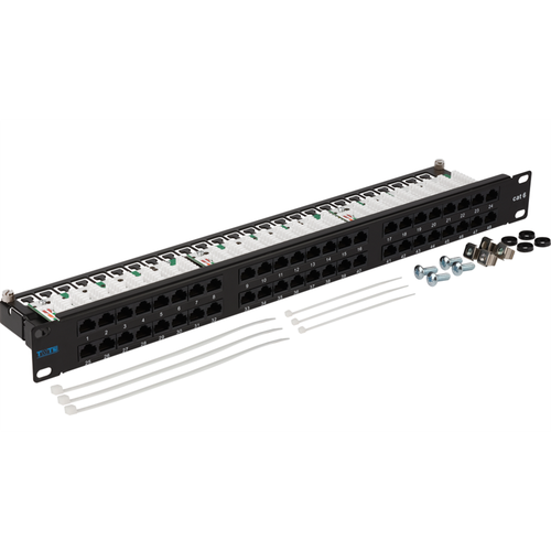 Патч-панель Lanmaster (TWT-PP48/1U-U6) 19" 1U 48xRJ45 кат.6 UTP