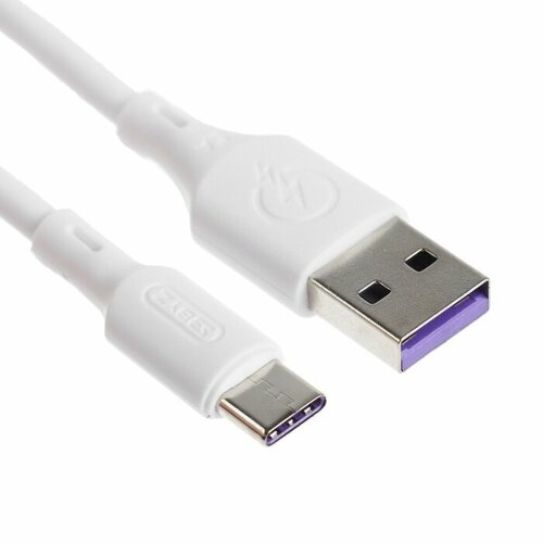 Кабель BYZ X6, Type-C - USB, 66 Вт, 5 А, 1.5 м, PD, силикон, белый