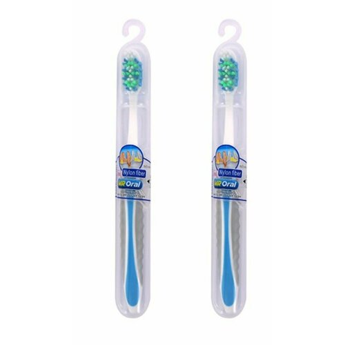 Farres cosmetics Зубная щетка Oral Nylon Fiber, 2 штуки