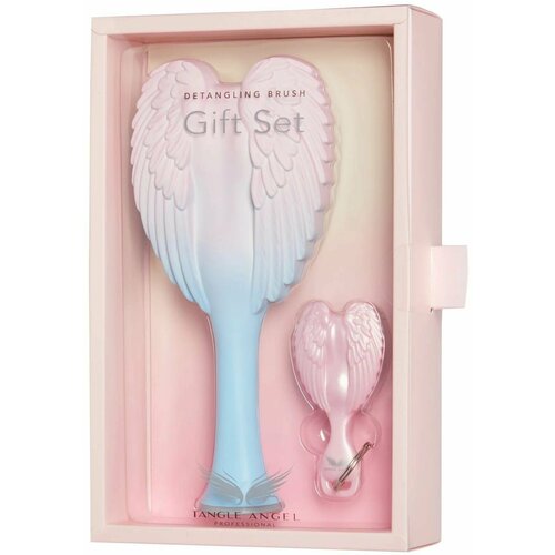 Подарочный набор расчесок для волос TANGLE ANGEL Gift Set - Gift Set Pink/Blue + брелок расческа