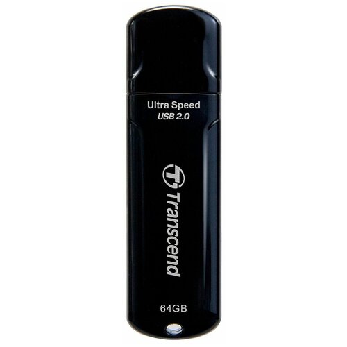 Флешка Transcend JetFlash 600 64 ГБ, 1 шт., черный